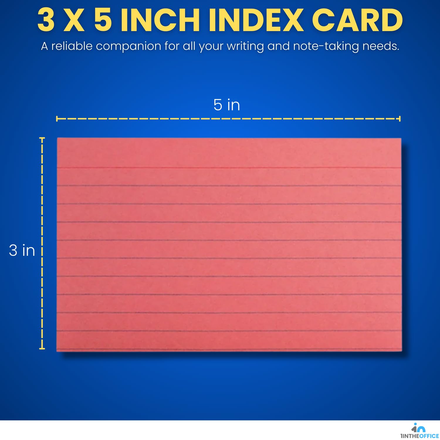 Snapklik.com : 1InTheOffice Index Cards 3x5