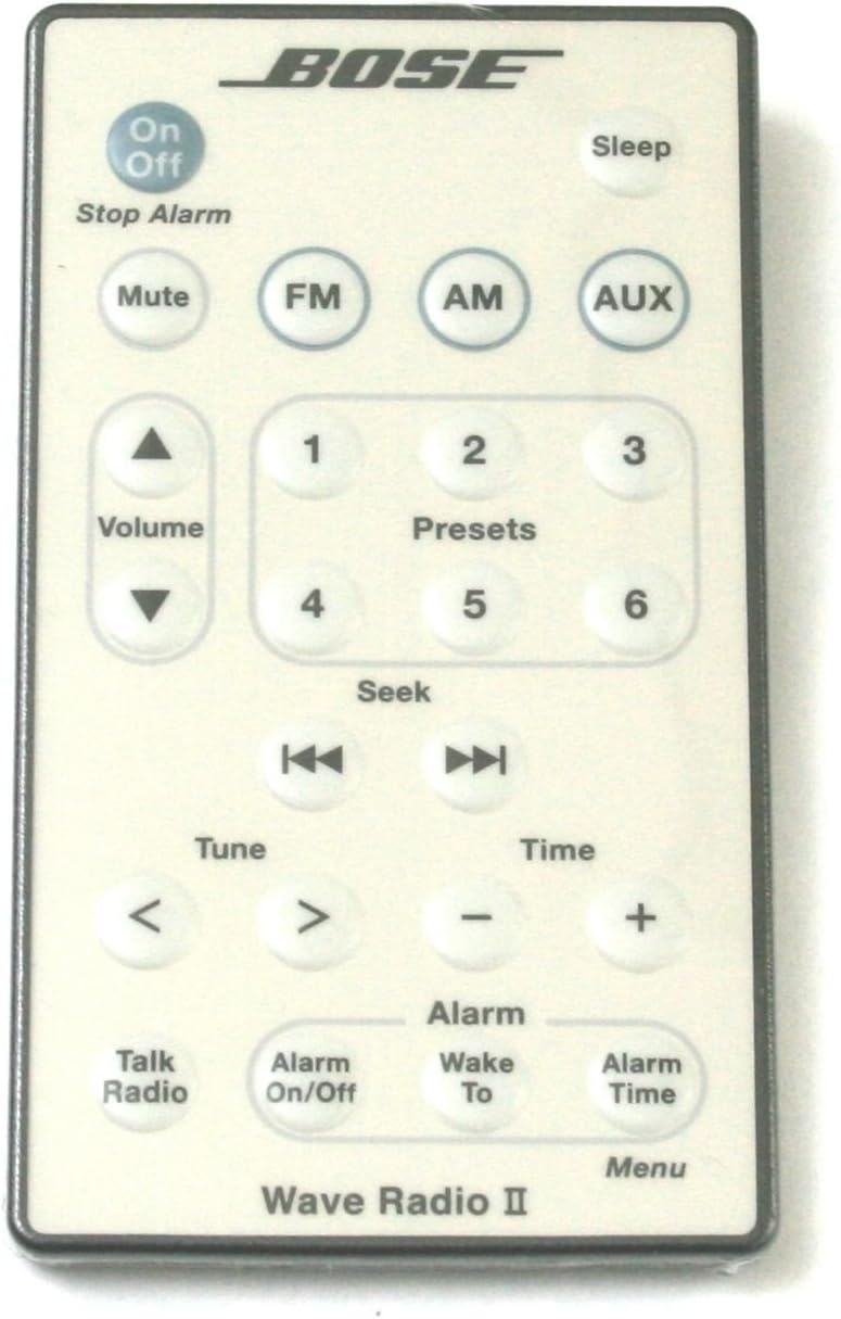 Genuine Bose Wave Radio II Remote Control White : Amazon.co.uk ...
