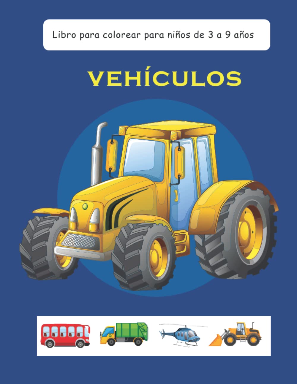 Buy Libro para colorear vehículos para niños de 3 a 9 años: Libro para ...
