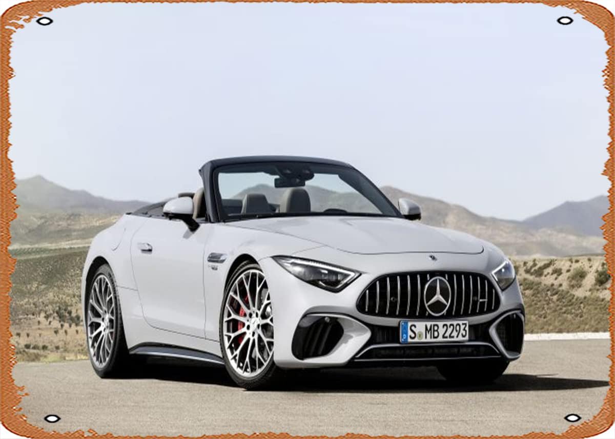 Amazon.com : Mercedes-AMG SL 55 4MATIC Vintage Tin Sign Hippie Room ...