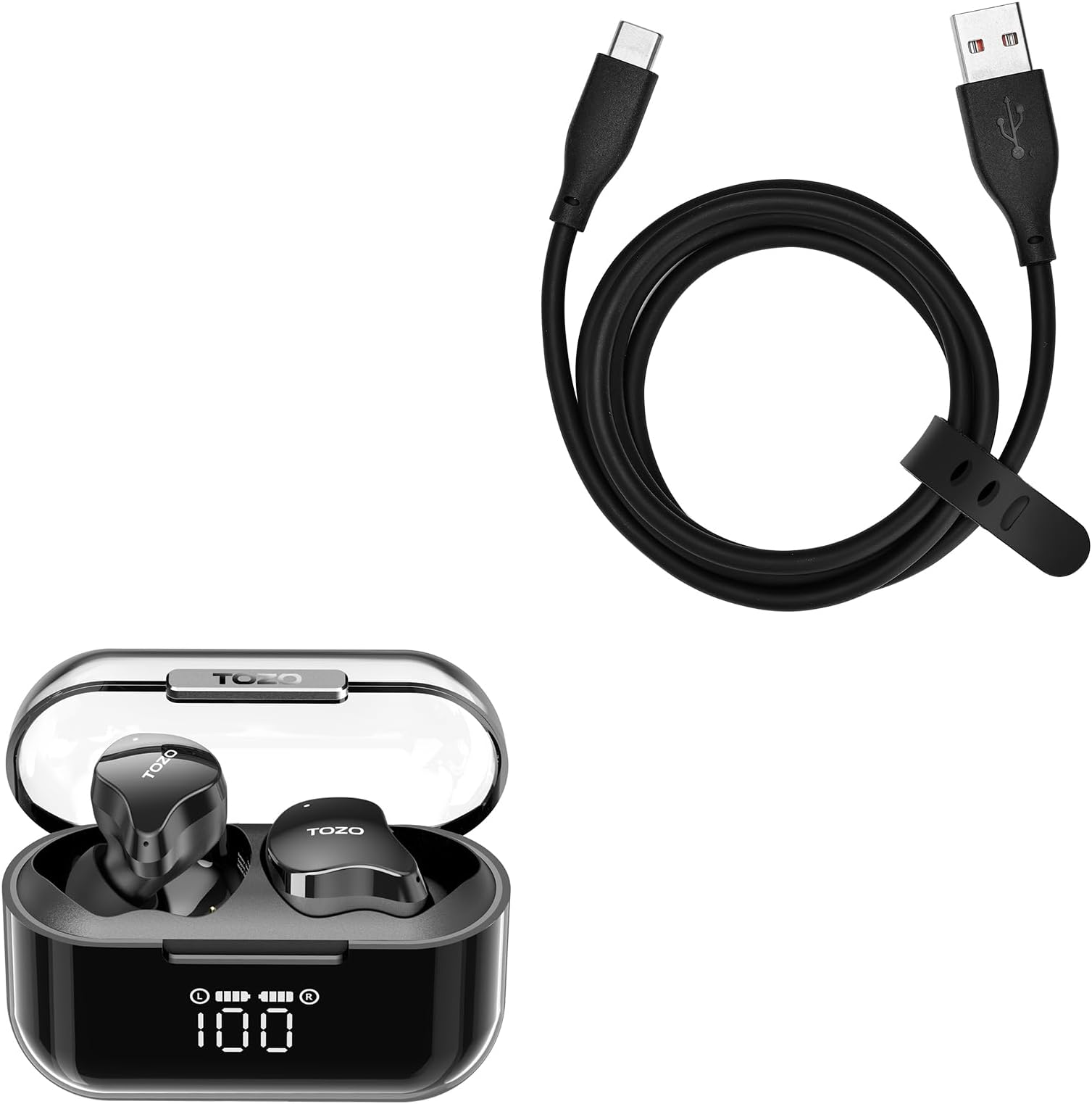 Amazon.com: TOZO T18 Bluetooth 5.3 True Wireless Stereo Earbuds with ...