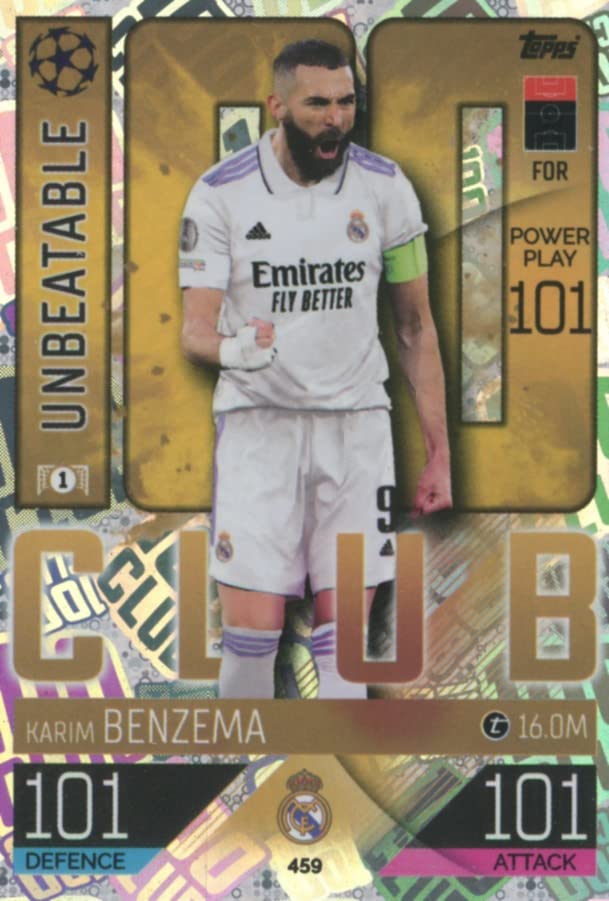 Topps Match ATTAX 2022/23 Hundred Club Card Karim Benzema : Amazon.co ...