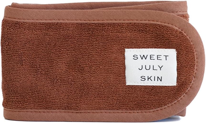 Amazon.com : SWEET JULY SKIN Terry Headband - 100% Cotton, Reusable ...