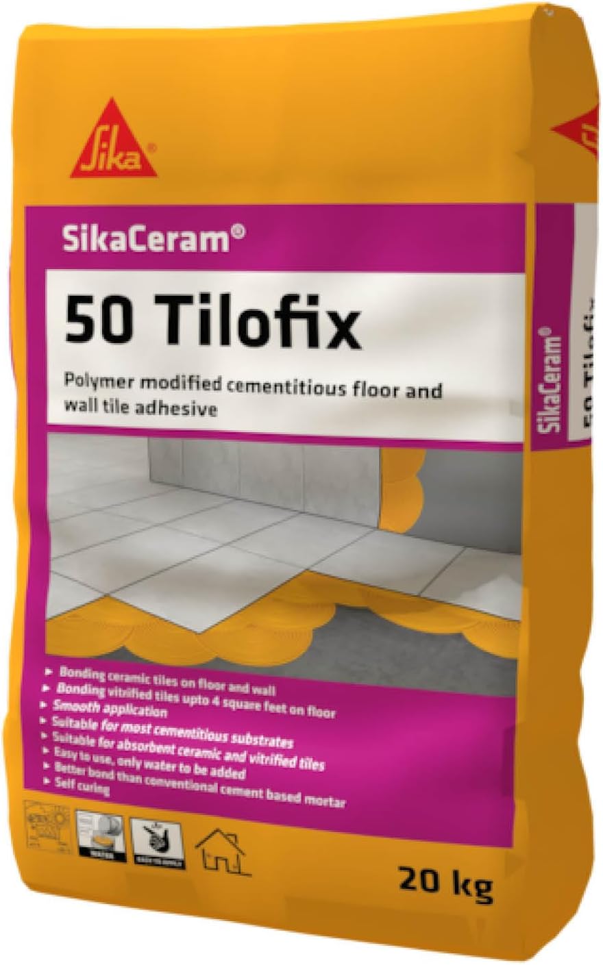 SIKA - Tile adhesive - SikaCeram-50 Tilofix - Floor and wall tile ...