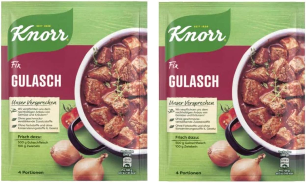 Goulash Fix 2X 46g sachets - SUITABLE FOR VEGANS - with Full English ...