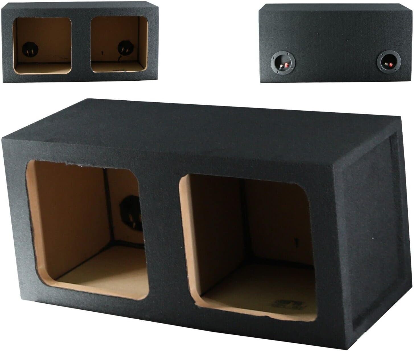 Amazon.com: AUDIOTEK Dual 12" Sealed Square Sub Box Enclosure fits L7 ...