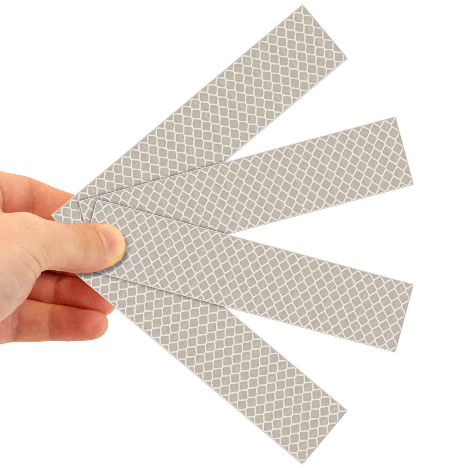 Snapklik.com : 1.2 X 6 Inch White Reflective Strips - Pack Of 4 ...