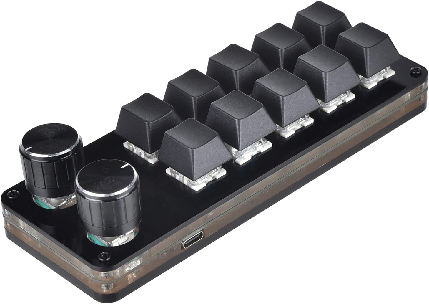 Amazon.com: GMBYLBY Mechanical Keyboard 10 Keys Keyboard with 2 Knob Professional Programmable ...