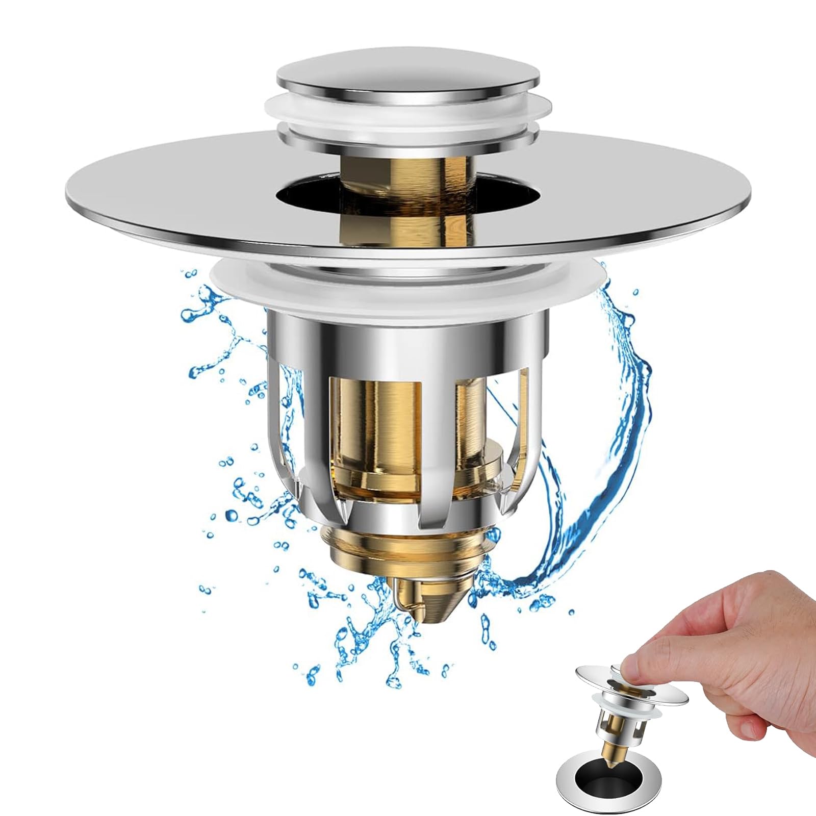 Basin Plug, Easy To Use Sink Plug Replacement, Good Sealing Performance ...