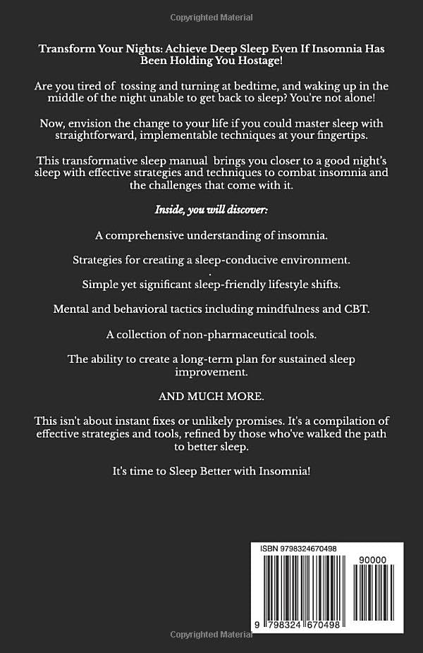 Sleep Better With Insomnia A Quick Guide To Restful Nights And