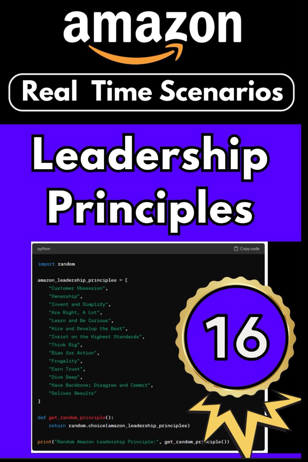 Amazon Leadership Principles Book: 16 Leadership Principles Interview ...