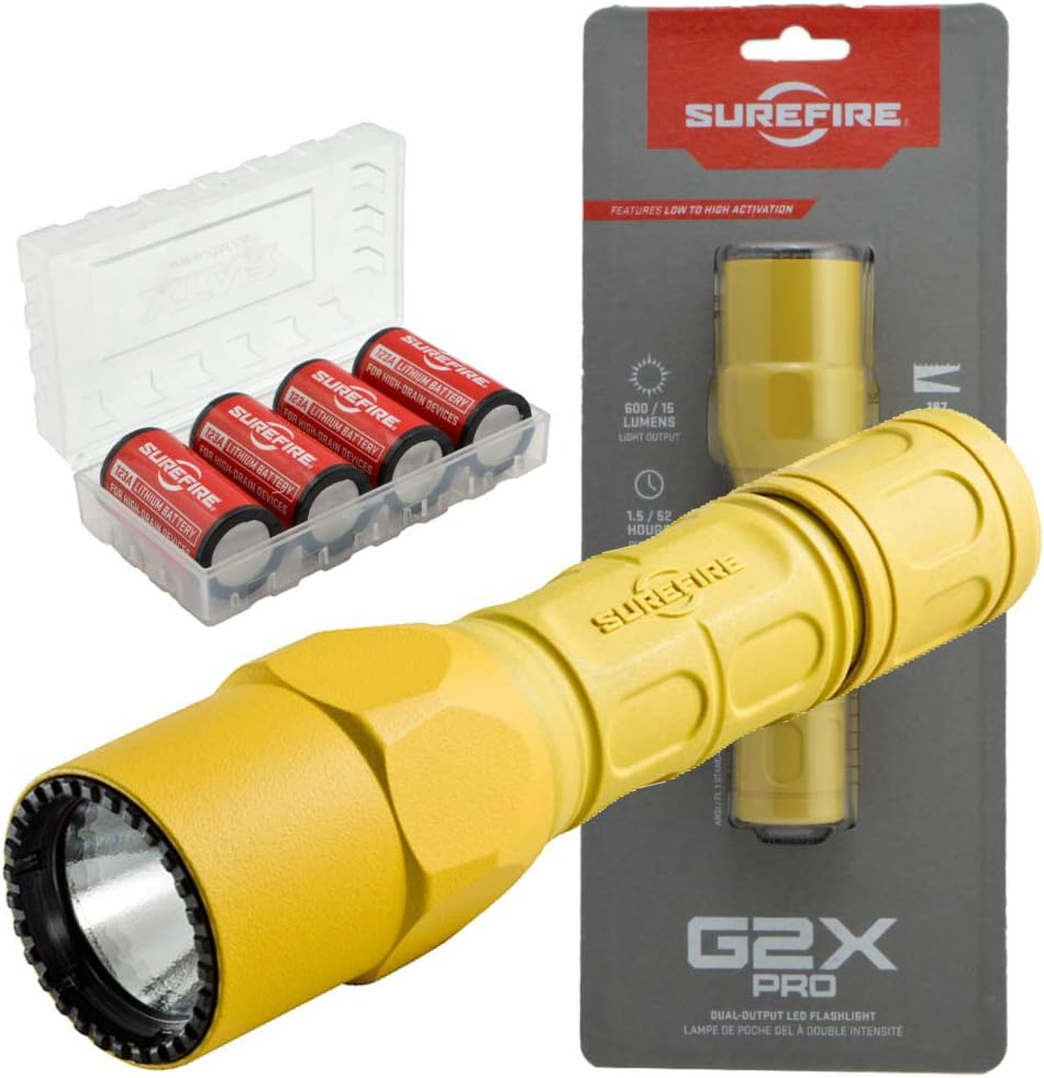 Amazon.com: SureFire G2X Pro 600 Lumen Tactical EDC Flashlight Bundle ...