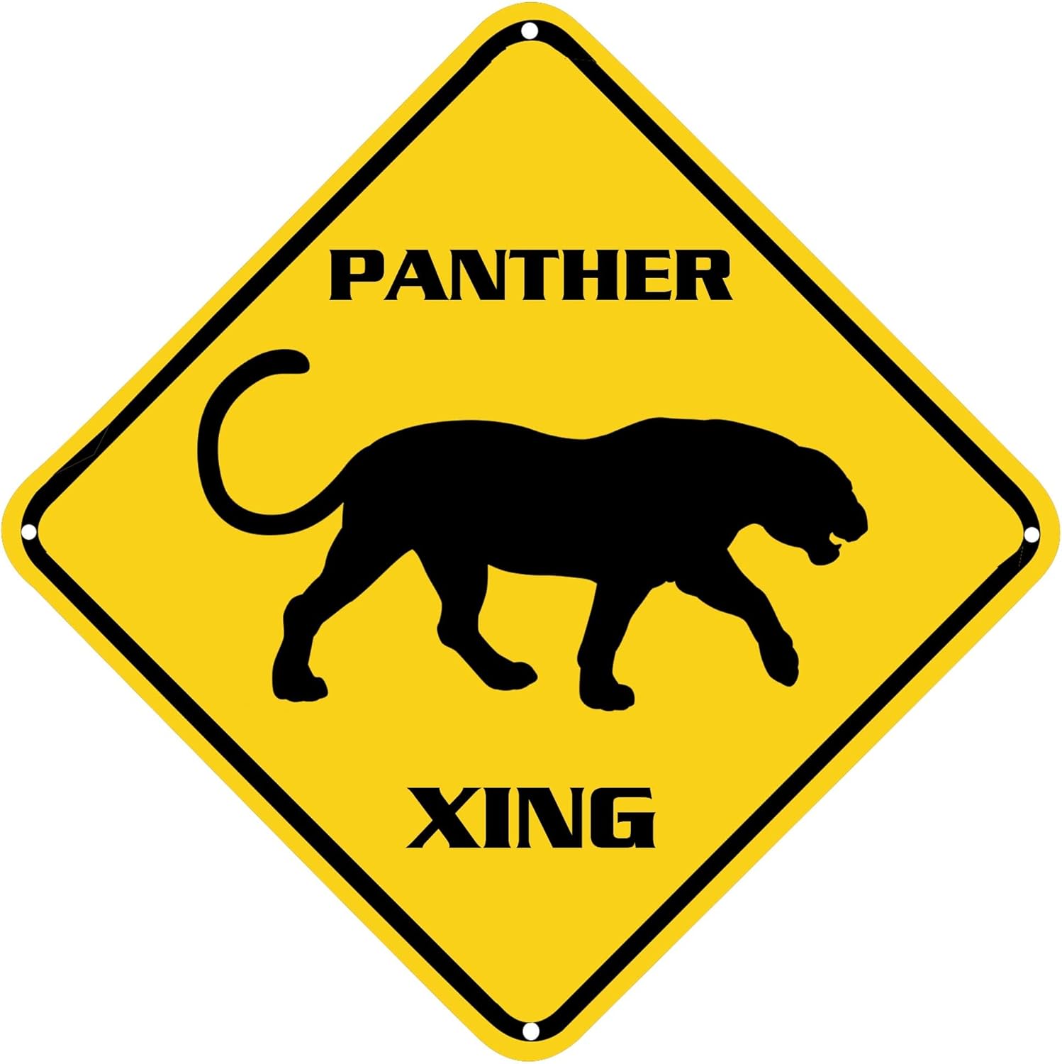Amazon.com: Panther Crossing Sign Panther Gift Animal Wall Decor For ...