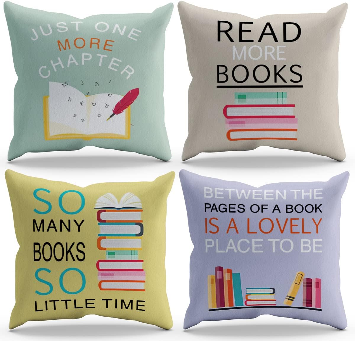 Amazon.com: ISANOU Let's Read Play ABC Alphabet Throw PillowCovers ...