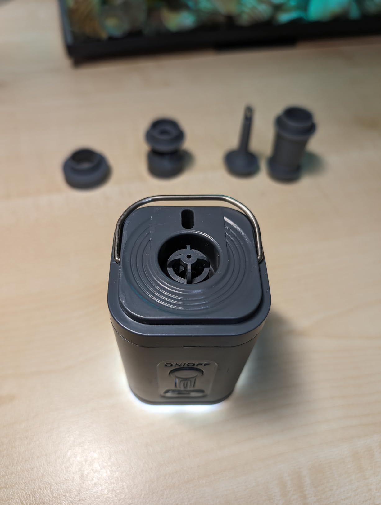 Portable Air Pump ，Ultralight Inflator with Led Light ，Quick Inflate ...