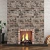 VaryPaper Vintage Brown Brick Wallpaper Peel and Stick 3D Textured ...