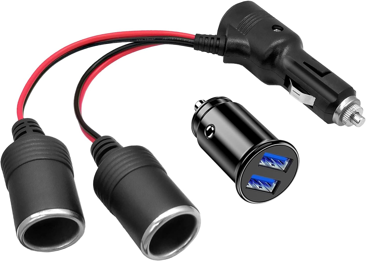 Prise Allume Cigare DoubleDC 12V avec Interrupteur, 1 à 2 Ports de ...