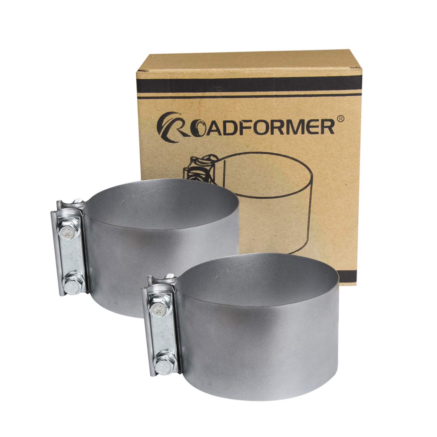 Snapklik.com : Roadformer 4" Butt Joint Exhaust Clamp - Aluminized ...