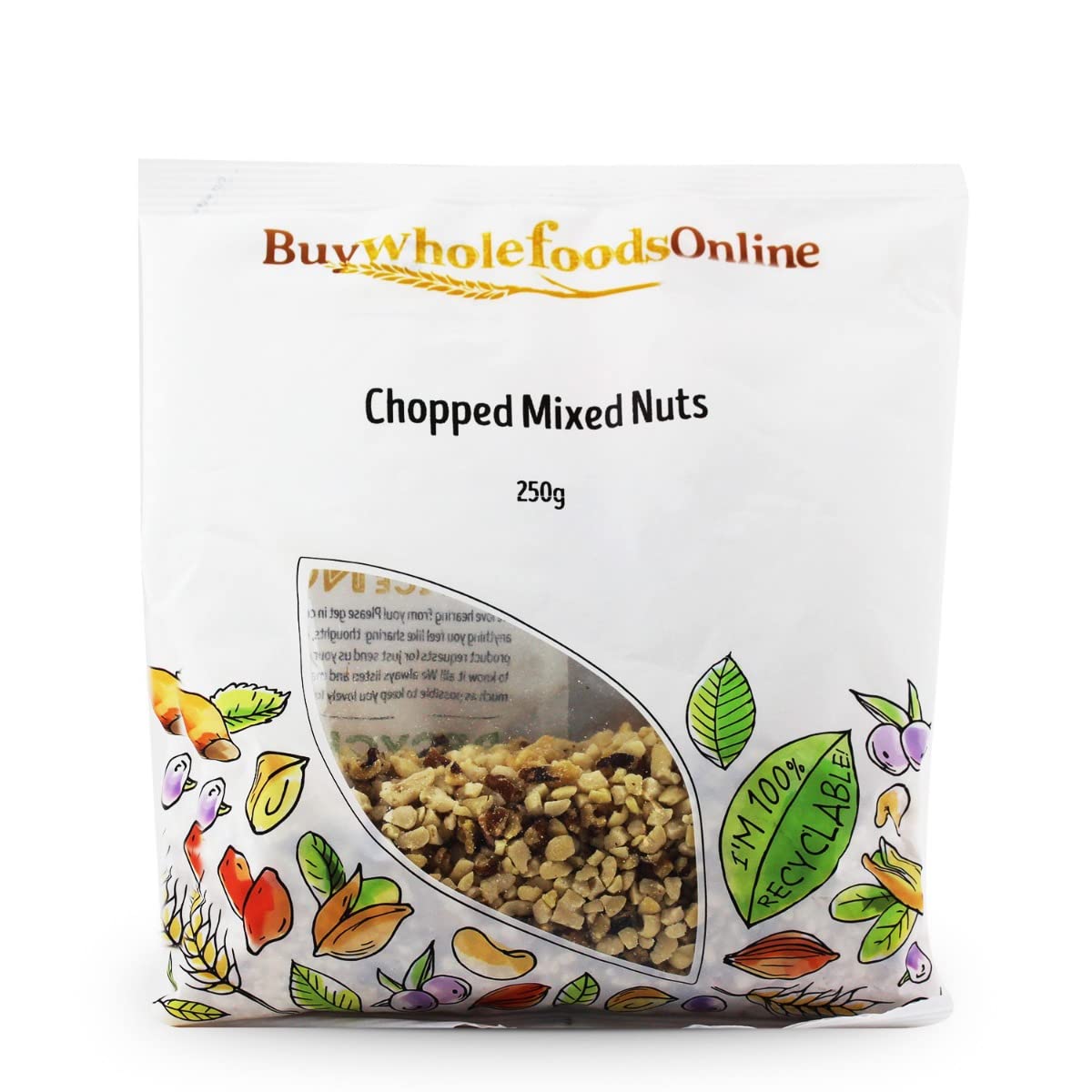 Mixed Nuts Chopped 250g (BWFO) : Amazon.co.uk: Grocery