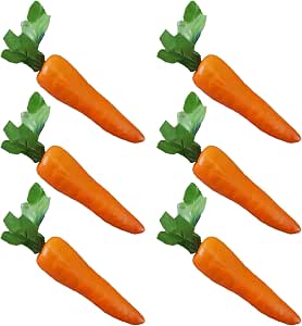 Amazon.com: JSGHGDF 6Pcs Artificial Carrots Carrot Fake Vegetable ...