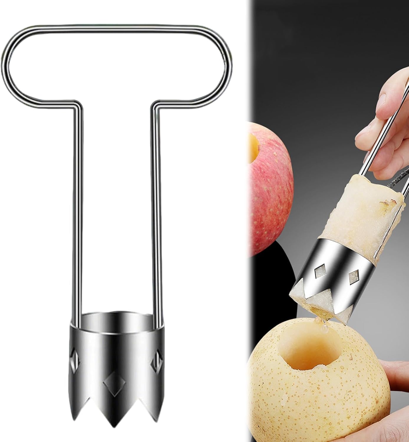 Amazon.com: Red Bell Pepper Seed Corer Remover, 2025 New Apple Corer ...