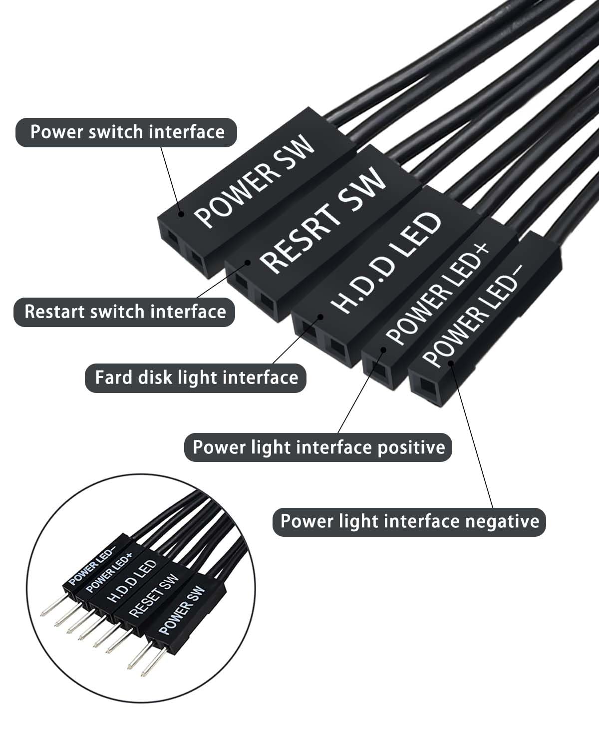 Snapklik.com : COMeap Front Panel Connector For Motherboard Am4 Am5 AMD ...