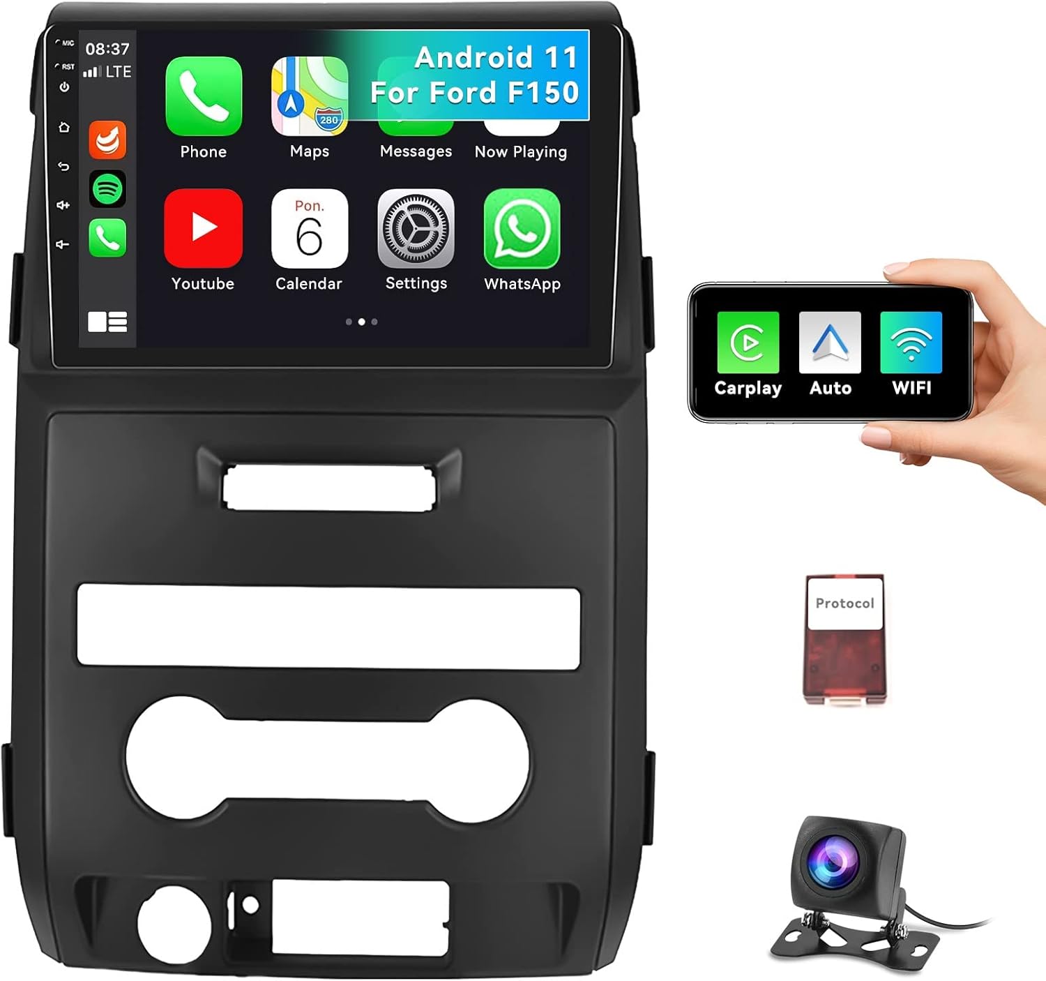 [2GB+32GB] Android 11 Car Stereo for Ford F150 2009-2012 with Wireless ...