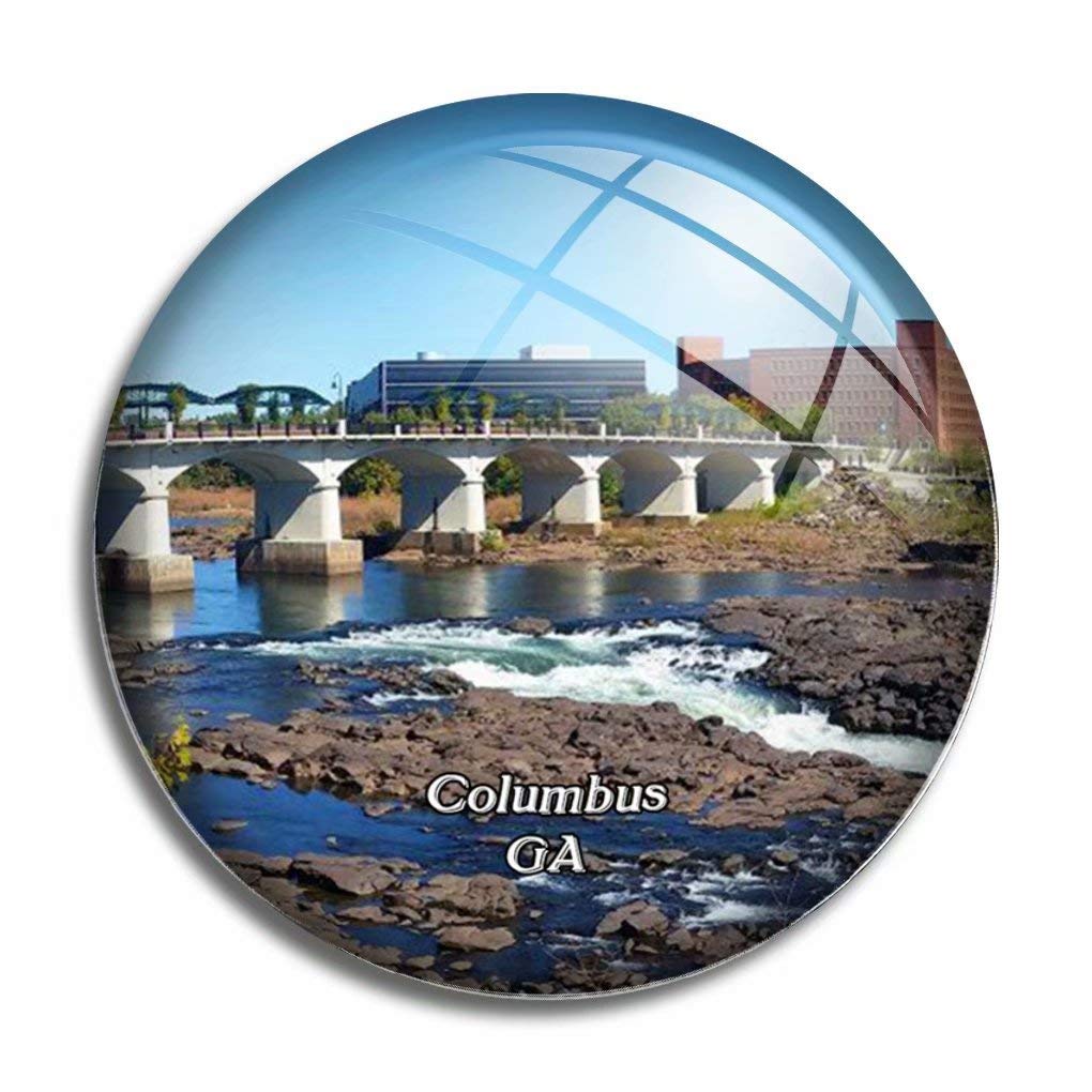Amazon.com: Fridge Magnet Columbus Riverwalk Georgia USA America Glass ...