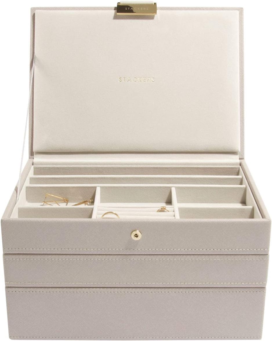 Stackers Taupe Classic Medium Jewellery Box, Set of 3 : Amazon.co.uk ...