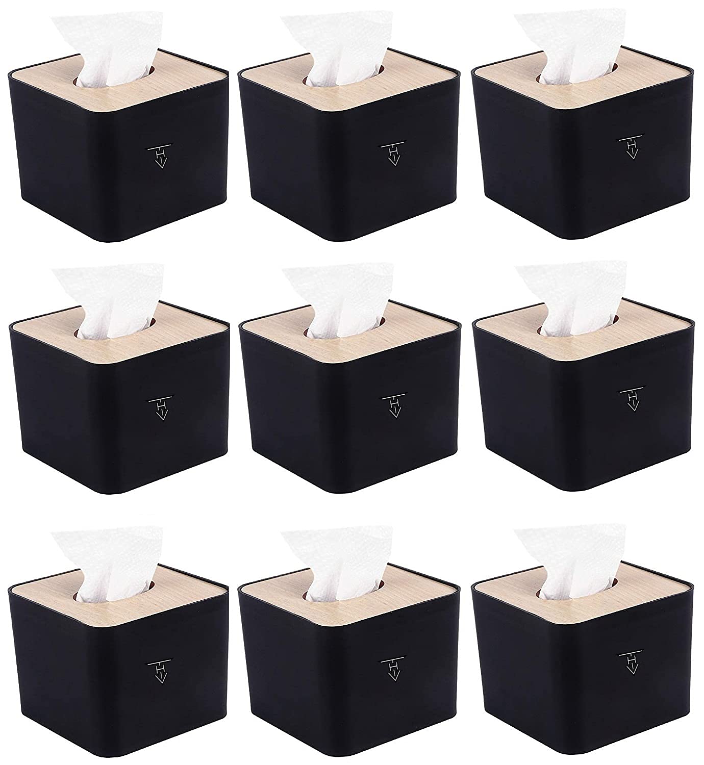 TARGET HYGIENE Pop Up Table Top Tissue Box Table Top Removable Bamboo ...