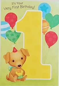 Amazon.com : Greeting Card It's Your Very First 1st Birthday It's A ...