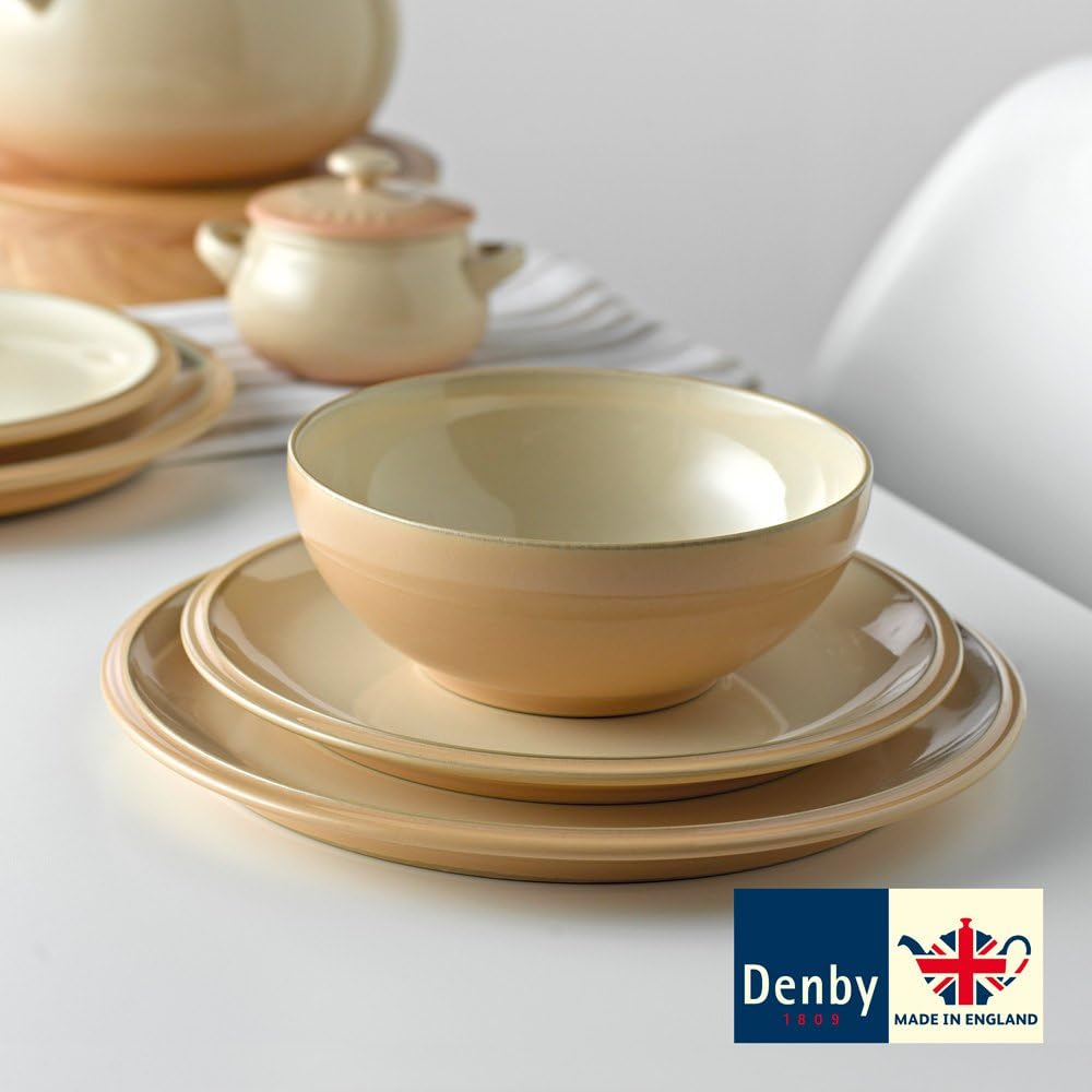 Amazon.com: Denby Cook and Dine Barley 12 Piece Dinnerware Set ...