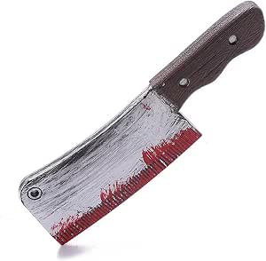 Amazon.com: FLYUFO Halloween Prop 30cm Faked Bloody Sharp Knife for ...