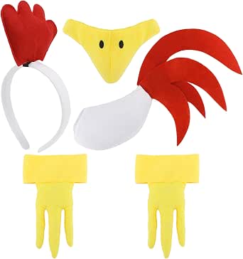Tihebax chicken costume Set chicken headband rooster costume Chicken ...