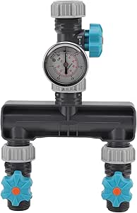 Amazon.com: 2 Way Water Pressure Regulator Adjustable Reducer Splitter ...