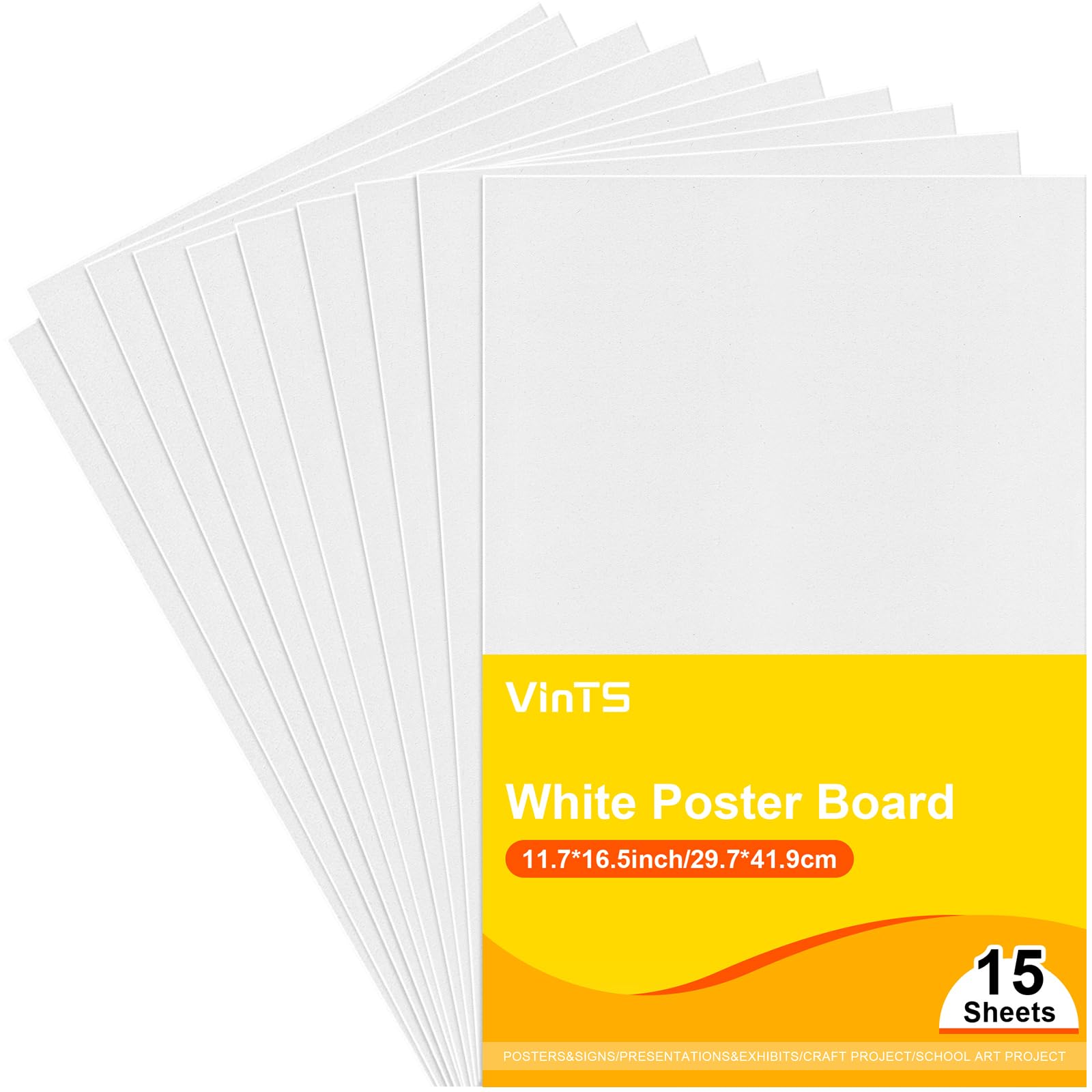 Amazon.com: 15Pcs White Poster Board,VinTS 11.7 * 16.5 Inches White ...