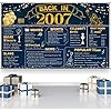 Amazon.com: DARUNAXY Sweet 17 Blue Gold Party Decoration for Girls ...