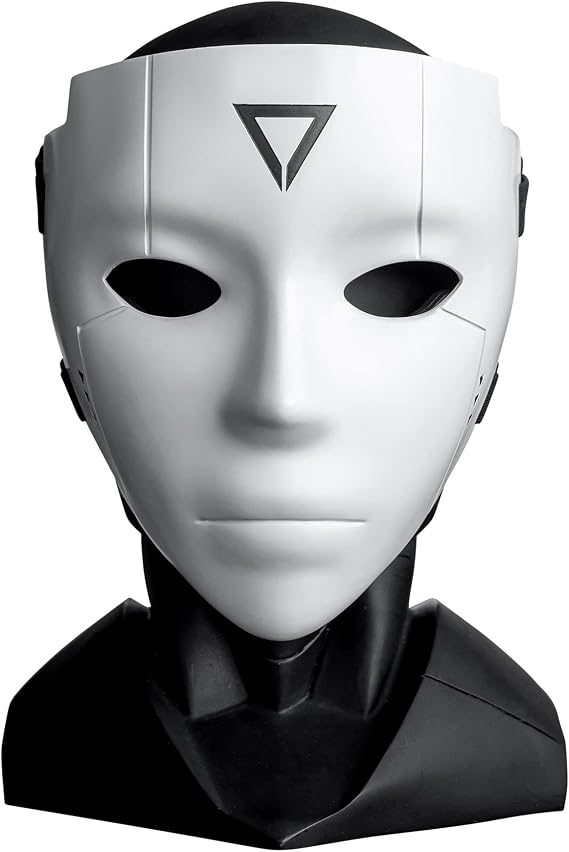 Amazon.com: Fabric of the Universe Genova Full White Cyberpunk Cyborg ...