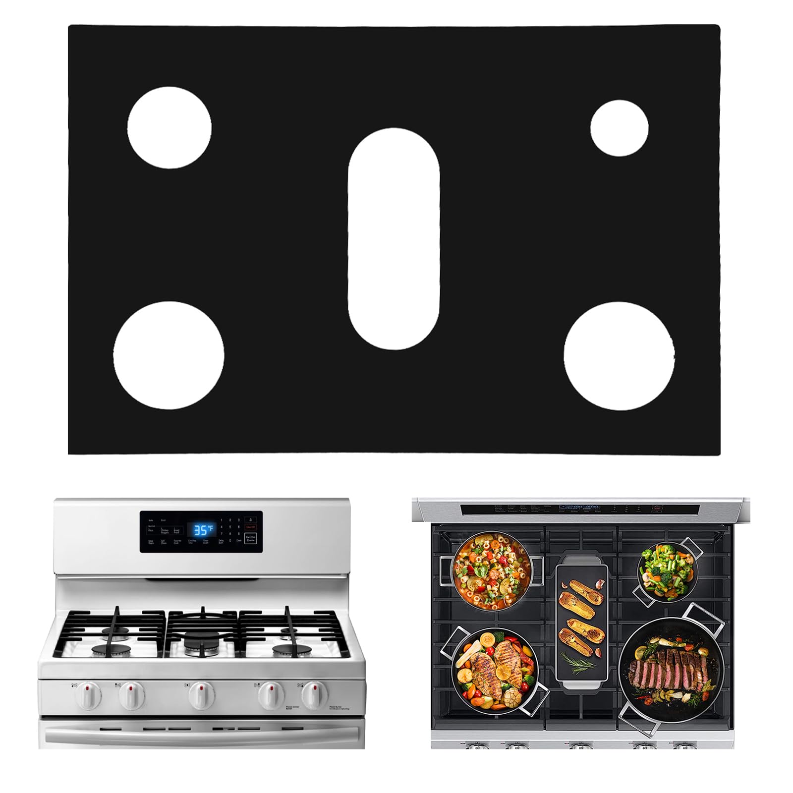 Amazon.com: Stove Top Covers for Gas Burners Compatible with Samsung ...