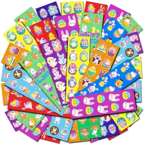 Amazon.com: 100 Sheets Easter Stickers for Kids 1000PCS Assorted Easter ...
