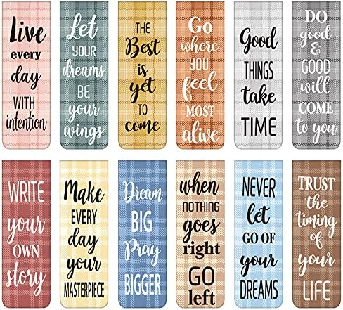 Amazon.com: Whaline 60Pcs Retro Groovy Inspirational Magnetic Bookmarks ...