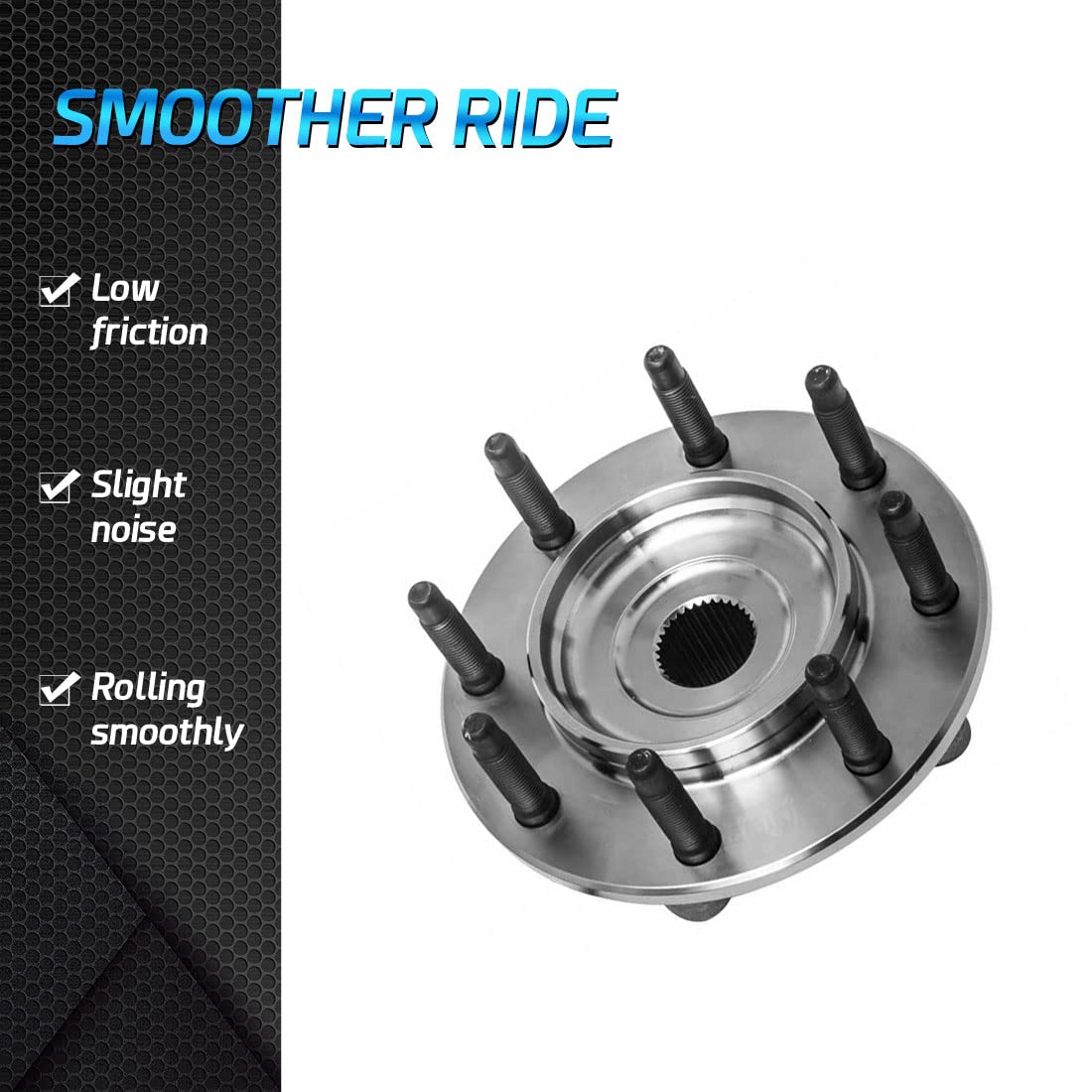 Snapklik.com : Bodeman - 8LUG Both 2 Front Wheel Hub And Bearing ...