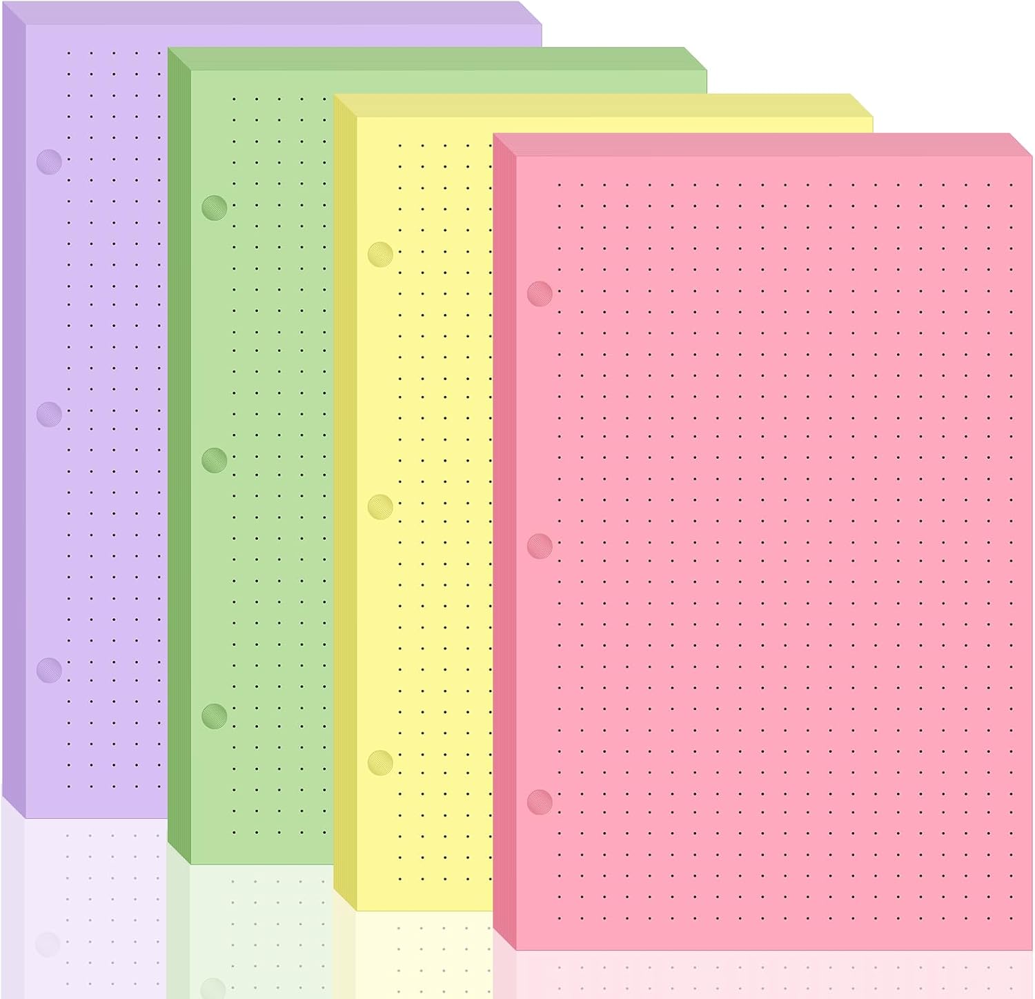 Amazon.com : 200 sheet Half Letter Dotted Refill Paper 3 Hole Punch 5-1 ...