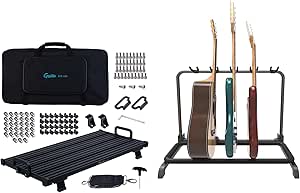 Amazon.com: GUITTO GPB-03 Guitar Pedalboard Fixture Blocks with Carry Bag & GGS-07 Guitar Rack ...