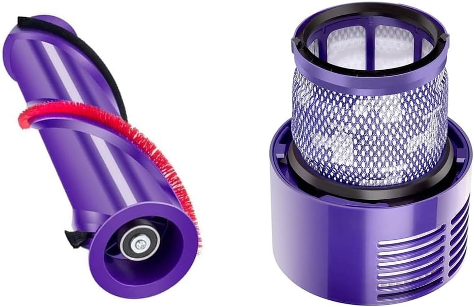 Amazon.com: V10 Roller Brush + V10 Filter Compatible with Dyson V10 ...