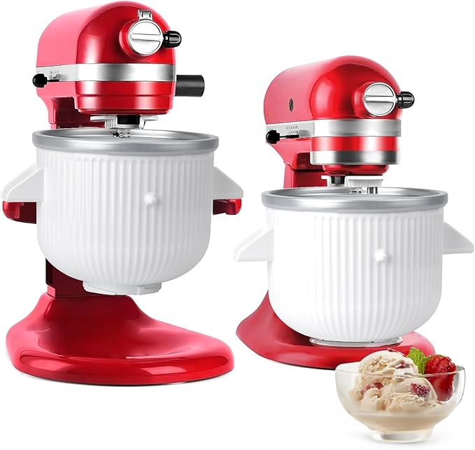 Amazon.com: Ice Cream Maker Attachment for Kitchenaid Stand Mixer,2 ...