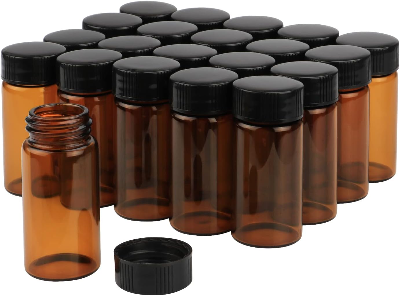 Furnido 20ml Glass Sample Vial,20 Pcs Empty Refillable Glass Bottle ...