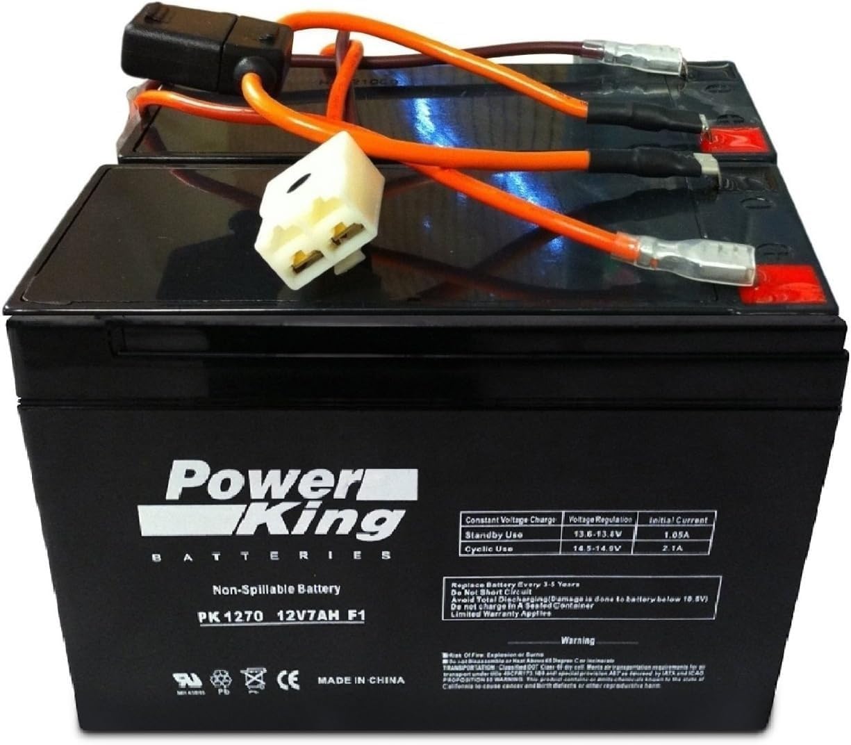 Amazon.com: Razor 12 Volt 7Ah Electric Scooter Replacement Batteries ...