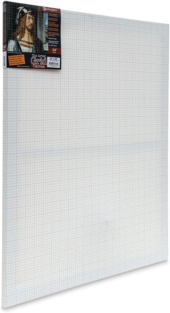 Amazon.com: Masterpiece Artist Canvas 71720s Grid 3/4" Deep, 12" x 12 ...