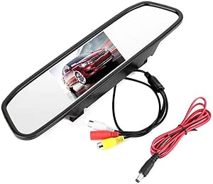 Rear View Mirror Monitor, 4.3in Car Monitor Reverse Monitor HD TFT-LCD ...